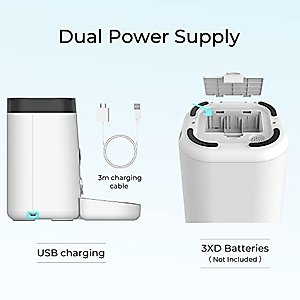 DOGNESS Automatic WiFi Dog/Cat Smart Camera Feeder - 6.5Lbs Large Capacity App Control Food Dispenser with WiFi, Portion Control, Voice Recording, Camera, Timer Programmable (4L White)