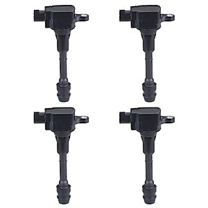 JDMON Ignition Coils Pack Compatible with Nissan Altima Sentra X-trail L4 2.5L 2002 2003 2004 2005 2006 2007 2008 Replaces 22448-8H315 22448-8H310 UF-350 C1398 Set of 4