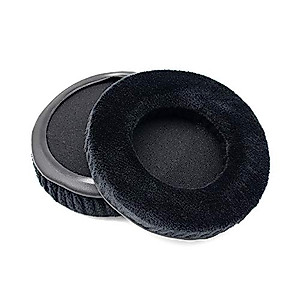 Velvet Ear Pads Replacement Foam Ear Cushions Covers Earmuffs Pillow Compatible with MSI ds502 DS-502 Headset Headphone Repair Parts (Black)