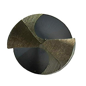 Drill America 5/8" Reduced Shank High Speed Steel Black & Gold Contractor Drill Bit with 3-Flat 1/2" Shank, KFD3F Series