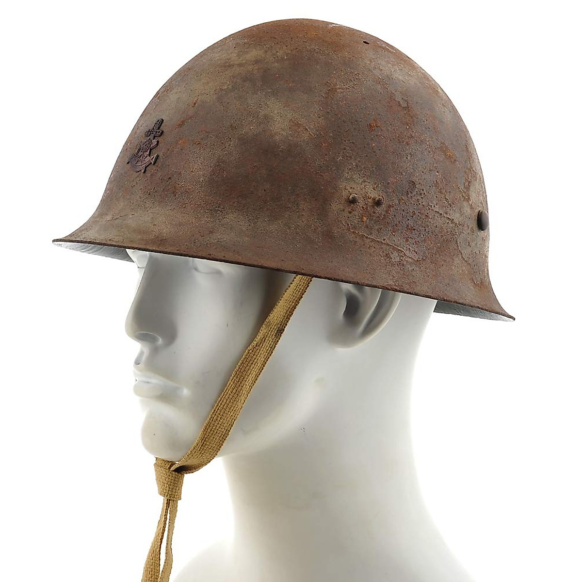 WW2 Japanese Imperial Naval Landing Forces Steel Helmet Hand Aged