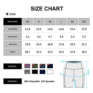 Dragon Fit High Waist Yoga Shorts for Women with 2 Side Pockets Tummy Control Running Home Workout Shorts(Medium, Black)