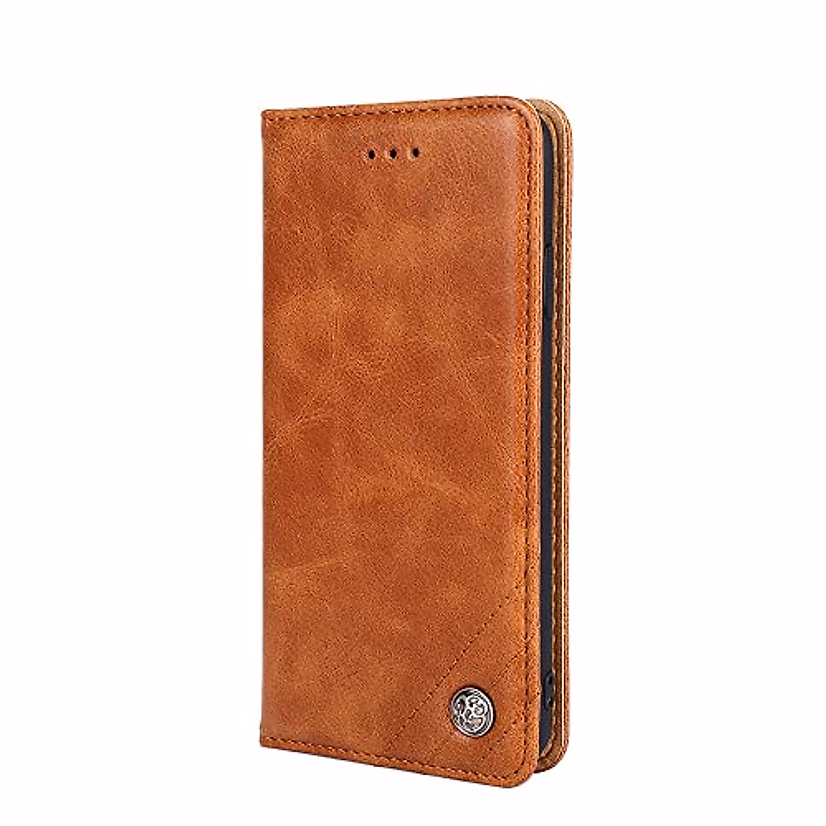 Fansipro Wallet Folio Case for Oppo Reno 2, Premium PU Leather Slim Fit Cover for Reno 2, 3 Card Slots, Align Cutouts, Brown