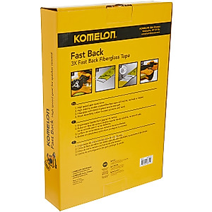 Komelon 8811 Fast Back Open Reel Long Tape Measure with Double Nylon Coated Fiberglass Blade 100-Feet by 1/2-Inch