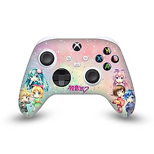 Head Case Designs Officially Licensed Hatsune Miku Characters Graphics Matte Vinyl Sticker Gaming Skin Decal Cover Compatible With Xbox Series X/S Controller