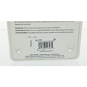 TRIPAR 7.5-9.5 Inch White Plate Wire Wall Plate Hanger