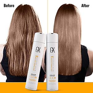 GK HAIR Global Keratin Moisturizing Shampoo & Conditioner 300ml - Serum 10ml