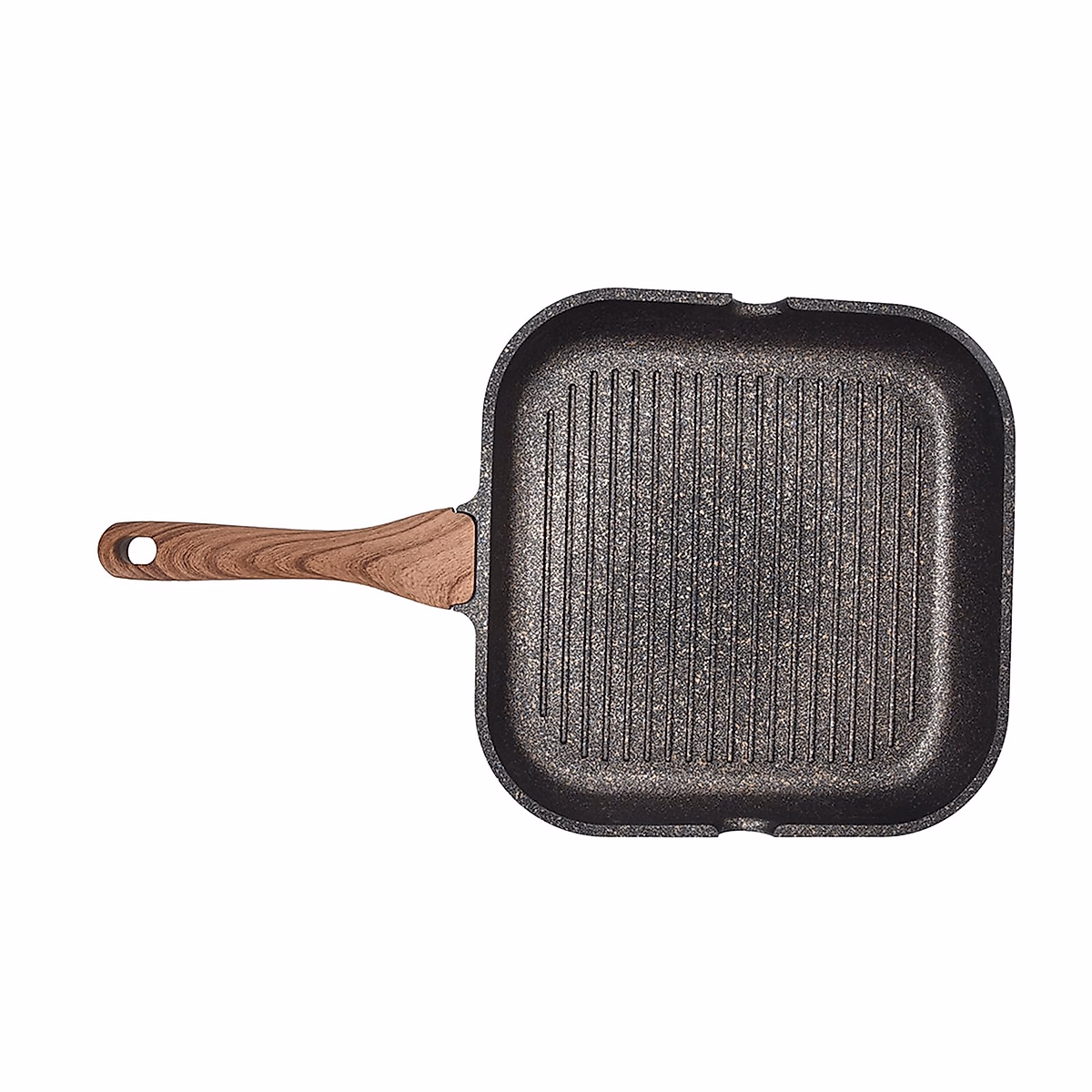 Marooma Grill Pan for Stove Tops, for Induction Cooking, Square Aluminum Frying Pan Ideal for Steak, Bacon, and More, Suitable for Culinary Enthusiasts and Home Chefs(9.4")