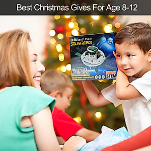 STEM 6-in-1 Education Solar Power Robot Toys for Boys Ages 8-12, DIY Building Educational Experiment Robotics Science Kit for Kids, Birthday Gifts for 8 9 10 11 12 Years Old Boys Girls Teens