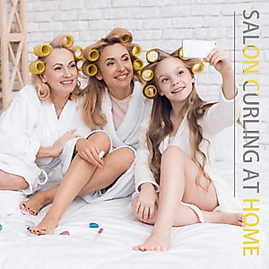 Jumbo Size Hair Roller sets, Self Grip, Salon Dressing Curlers, 3 Inch 18 Packs (6XJUMBO+6XLARGE+6XMEDUIEM)