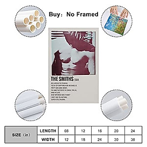 The Smiths Music Posters For Room Aesthetic 90s Canvas Art Painting Decor Wall Posters Bedroom Gym Decorative Gift 12x18inch(30x45cm)