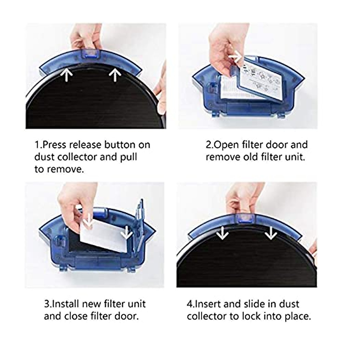 DErron Accessories Kit Compatible with Eufy Robovac 11S, Robovac 30, Robovac 30C, Robovac 15C, Accessory Robotic Vacuum 8X Cleaner Fi