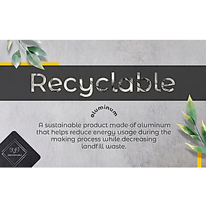 Minimalist Bottle Holder. Handcrafted, Stylish, Made of Recycled Aluminum.