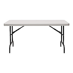 Iceberg - 65513 30" x 60" Folding Table, Platinum, IndestrucTable TOO 500 Series (MADE IN USA)
