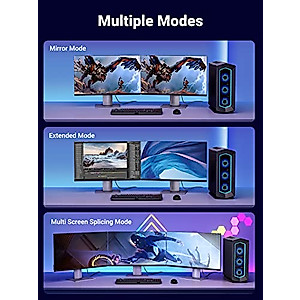 UGREEN VESA Certified 8K DisplayPort Cable 6FT, DP 1.4 Cable Displayport to Displayport Cable Support 8K@60Hz, 4K@144Hz, FreeSync, G-Sync, HDR, 32.4Gbps for HDTVs, Displays, Monitors, Graphics, PC