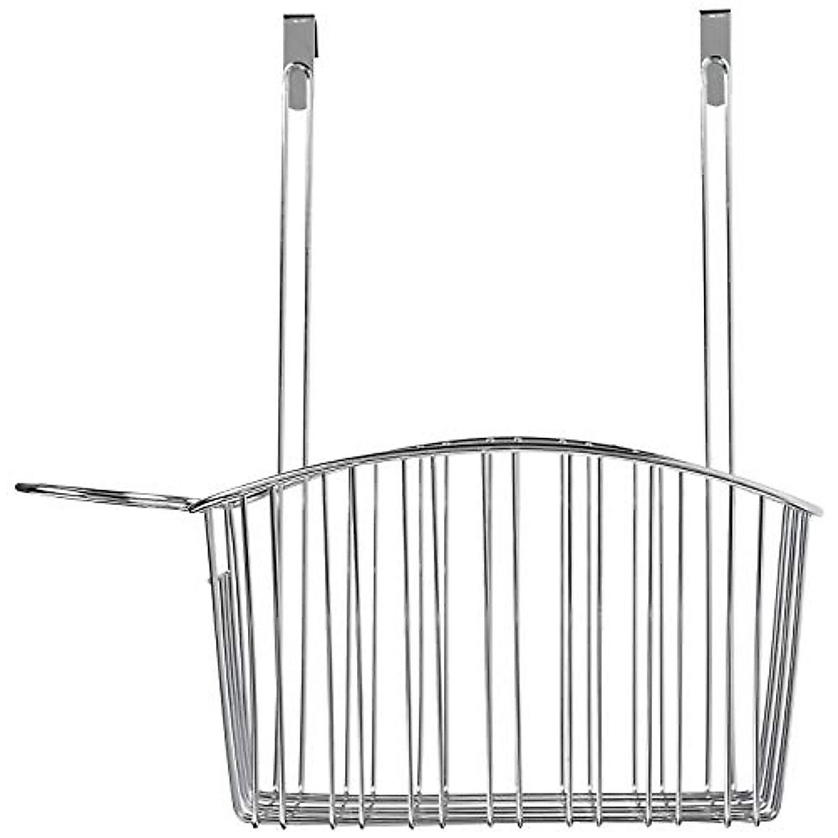 Spectrum Diversified Contempo Over The Cabinet Hair Dryer & Accessory Holder for Storage and Organization of Styling Tools, Chrome