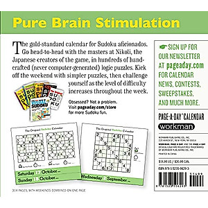 The Original Sudoku Page-A-Day Calendar 2020