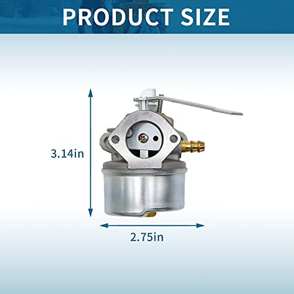 Anxingo 632557 632560 Carburetor Replacement for Tecumseh 632552 632557A 632557 632560A Replacement for Toro 38190 38191 38195 38196 38400 38405 Snow Blower Engine
