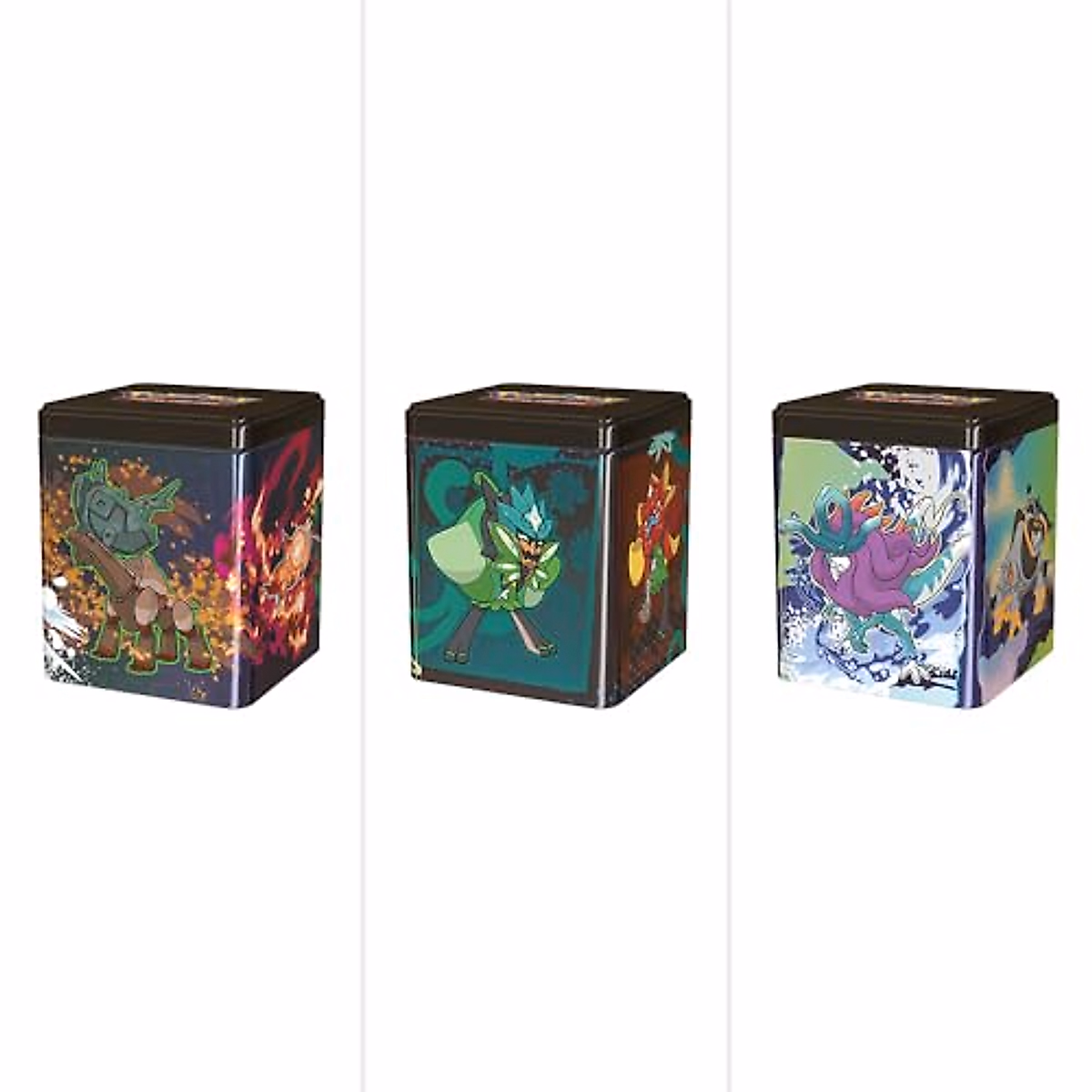 Pokemon TCG: Stacking Tin (Q1 2025) - 3 Packs, Stickers (Random Design)