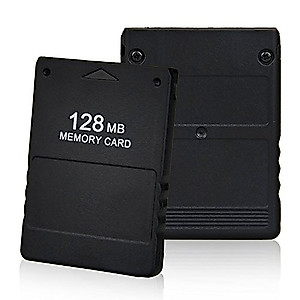TPFOON 2pcs Pack 128MB High Speed Game Memory Card Compatible with Playstation 2 PS2