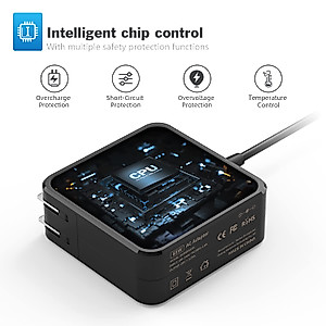 65W Laptop AC Adapter for Lenovo Ideapad Flex 5 Charger, Flex 4 5 6 14 15 5-1470, 5-1570, 4-1470, 4-1480, 4-1570; 5-14ALC7, 5-16ALC7, 5-16IAU7, 5-14ARE05, 5-14IIL05, 5-15IIL05 Power Supply Cord