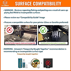 3D Printer Adhesive Glue Bed Weld Original, Strong Grip Reduces Warping for ABS, ASA, PLA, and PETG Filament on Heated Build Plates, 118ml, 4 fl oz