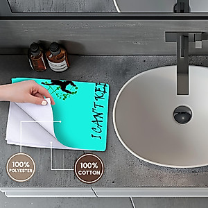 3D Rose I Cant Keep Calm its My bar Mitzvah. turquois. Saying TWL_210355_1 Towel, 15" x 22", Multicolor