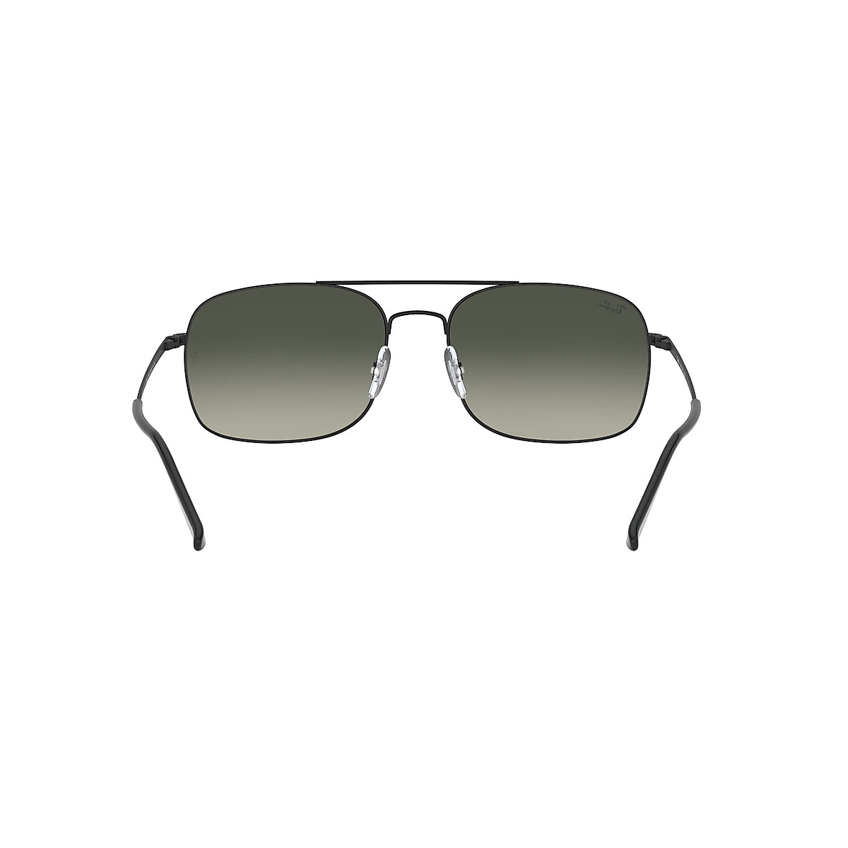Ray-Ban RB3611 Square Sunglasses, Matte Black/Light Grey Gradient Dark Grey, 60 mm