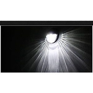 Lxcom Lighting Solar Powered Wall Lights 4 Pack Solar Power Fence Lights Outdoor Solar Stair Lights 2 LED Step Light Wall Mount Garden Path Step Lights for Garden Fence Walkways Stairways Path Pathway