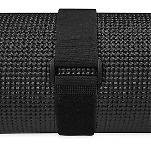 Gaiam Yoga Mat - Large 7mm Thick Yoga Mat for Men & Women | Extra Wide & Long Exercise Mat for Yoga, Pilates, Stretching & Floor Workouts (72" L x 48" W x 7mm) - Black