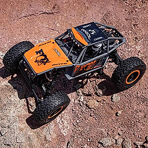 Axial RC Crawler 1/18 UTB18 Capra 4 Wheel Drive Unlimited Trail Buggy RTR (Battery and Charger Included) Grey, AXI01002T2,Grey/Orange