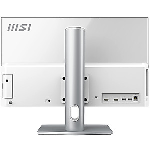MSI Modern AM242TP AIO Desktop, 23.8" FHD Touchscreen, Intel Core i7-1165G7, 16GB Memory (Dual-CHL), 512GB SSD, WiFi 6, BT 5.1, FHD Webcam, White, Windows 11 Home (11M-873US)