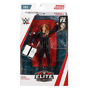 WWE MATTEL Ronda Rousey Elite Collection Deluxe Action Figure with Realistic Facial Detailing, 8 years and up, Iconic Ring Gear & Accessories
