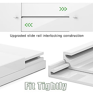 E-SDS Portable Air Conditioner Window Kit with 5.9” Diameter 78" Length Exhaust Hose for Sliding Window, Adjustable AC Window Vent Kit with Hose and 4 Slide Seal Plates