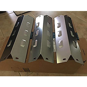 Grill Replacement Parts for Kenmore 146.23678310, 146.23679310, 640-05057371-6, 640-05057373-6 Gas Grills, Stainless Steel Grill Heat Plate, Heat Shield Tent, Burner Cover, Flame Tamer, 3 Pack