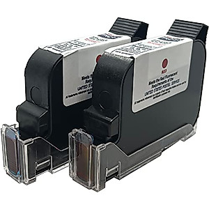 FP PostBase PIC40 High Capacity Fluorescent Red Ink Cartridge Set Franco Postalia