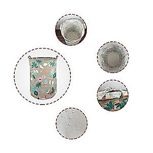 Folding laundry basket,home decor,Large Storage Bins,Storage basket，Bedroom storage，Waterproof Storage box Nursery family laundry hamper/basket (flower)