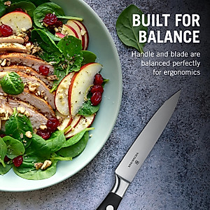 Victorinox Grand Maitre Forged Paring Knife - Kitchen Knife for Slicing Fruits & Vegetables - Ergonomic Cooking Knife - Premium Stainless Steel Cutting Knife for Kitchen Accessories - 4"