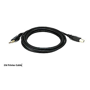 Brother HLL2370dw Monochrome Laser Printer Bundle with EM Printer Cable, Wireless Printing, Up to 32 PPM, EM Printer Cable