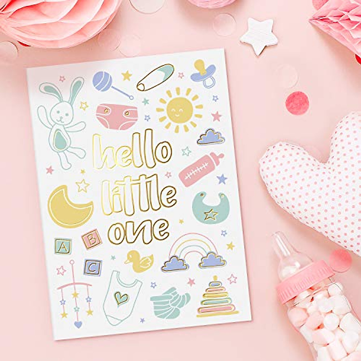 Sweetzer & Orange Unisex Baby Shower Card Girl and Boy Pack. Set of 24 Boxed Greeting Cards and Envelopes. Baby Shower Cards for Girl and Baby Shower Cards for Boy. 4x5.5” New Baby Card Note Cards