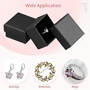 Outgeek 24pcs Jewelry Gift Boxes, Small Gift Boxes with Foam Insert Earring Protector Case Jewelry Kraft Packing Boxes for Ring Collectibles Necklace Bracelet Wedding (24PCS Gift Boxes)