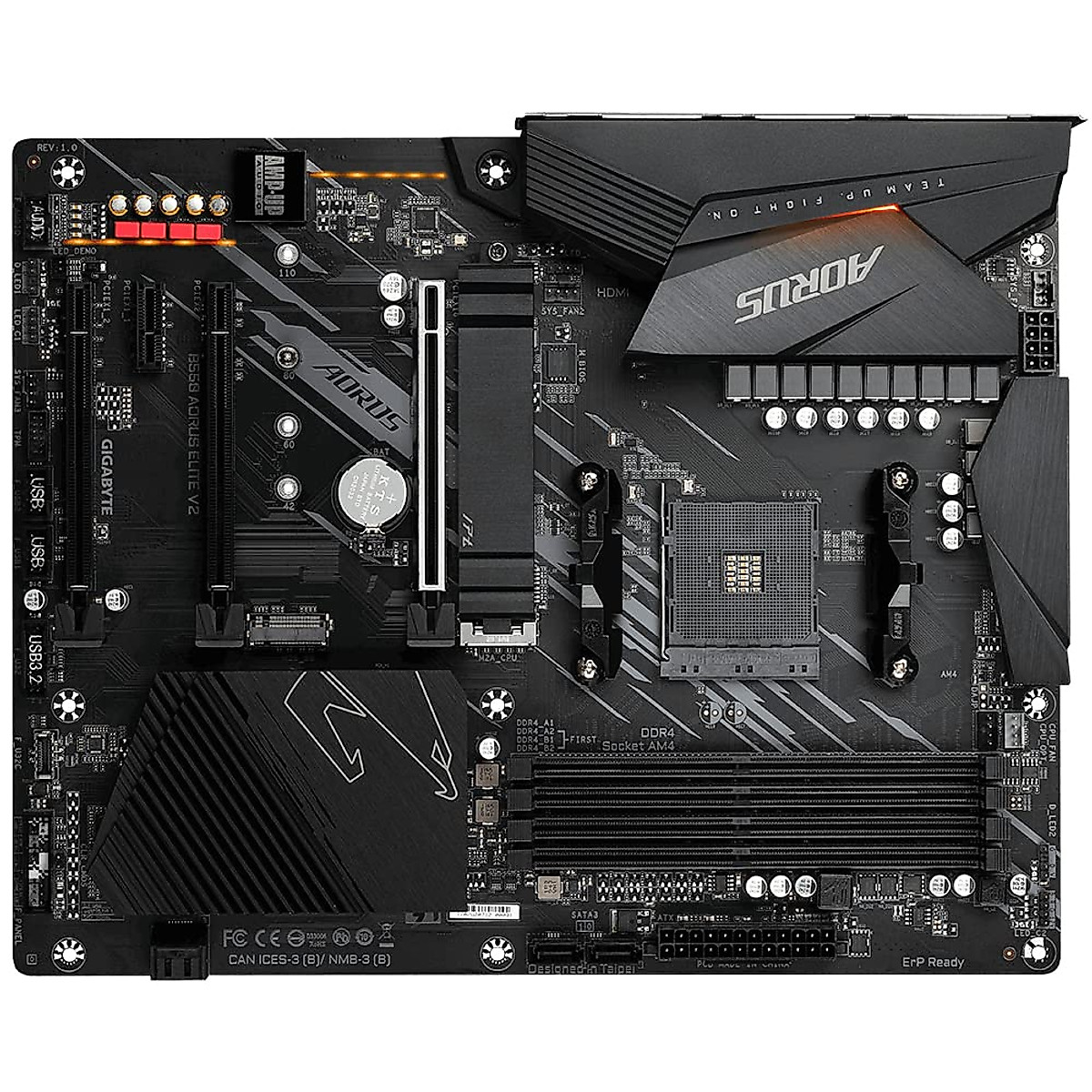 Gigabyte B550 AORUS Elite V2 Motherboard (AM4/DDR4 3200MHz/HDMI/DisplayPort/M.2/USB 3.2) - 9MB55AEL2-00-10