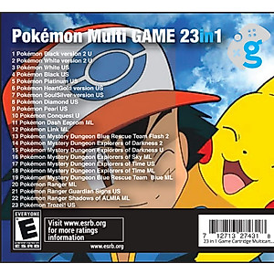 23 in 1 Game Cartridge Multicart, Game Pack Card Super Combo compatible with Nintendo DS/NDS/NDSL/NDSi/3DS/2DS XL/LL