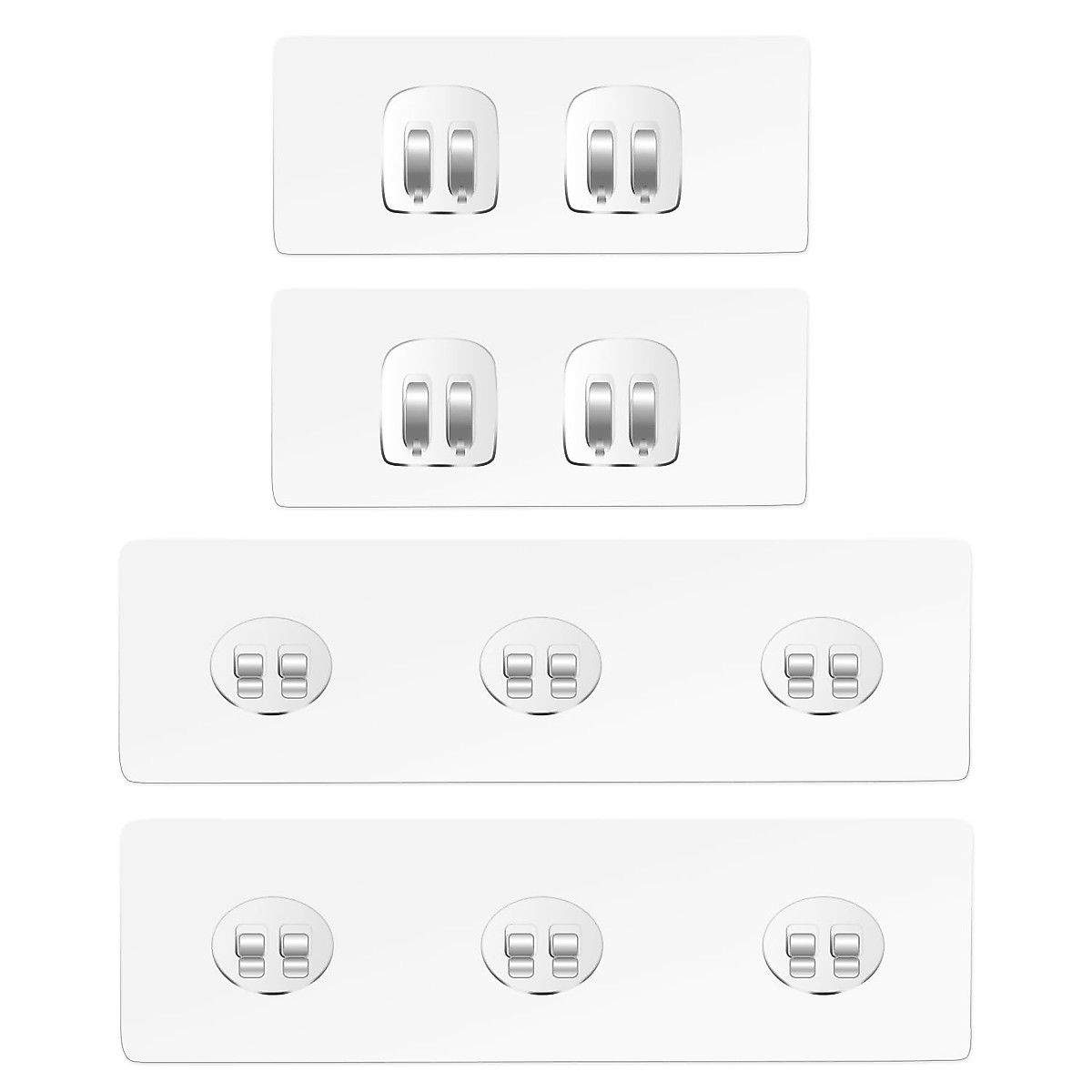 PPJOKERBOY 4 Pack Shower Caddy Adhesive Replacement，No Drilling Wall Hooks Adhesive Strips For Bathroom Shelves And Shower Caddies