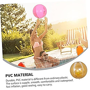 Alasum 4pcs Transparent Beach Ball Boys Beach Toys Childrens Toys Beach Balls for Kids Kid Toy Water Toy Ball Summer Pool Ball Water Playing Ball Pool Party Inflatable Water PVC