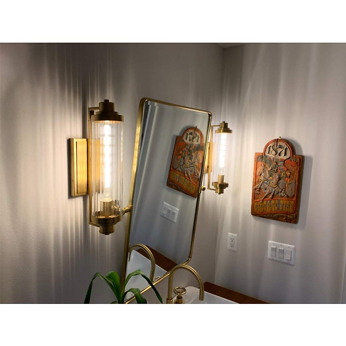 Dimmable Led Tubular Bulb 12W,3000K Soft White,T30 Long Tube Edison Led Vintage Filament Bulb,100W Equivalent,Clear Glass Cover, E26 Medium Base,4-Pack. (11.8in(300mm)-12W)