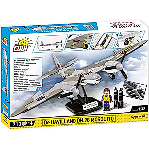 COBI Historical Collection WWII De Havilland DH.98 Mosquito Plane, Wood