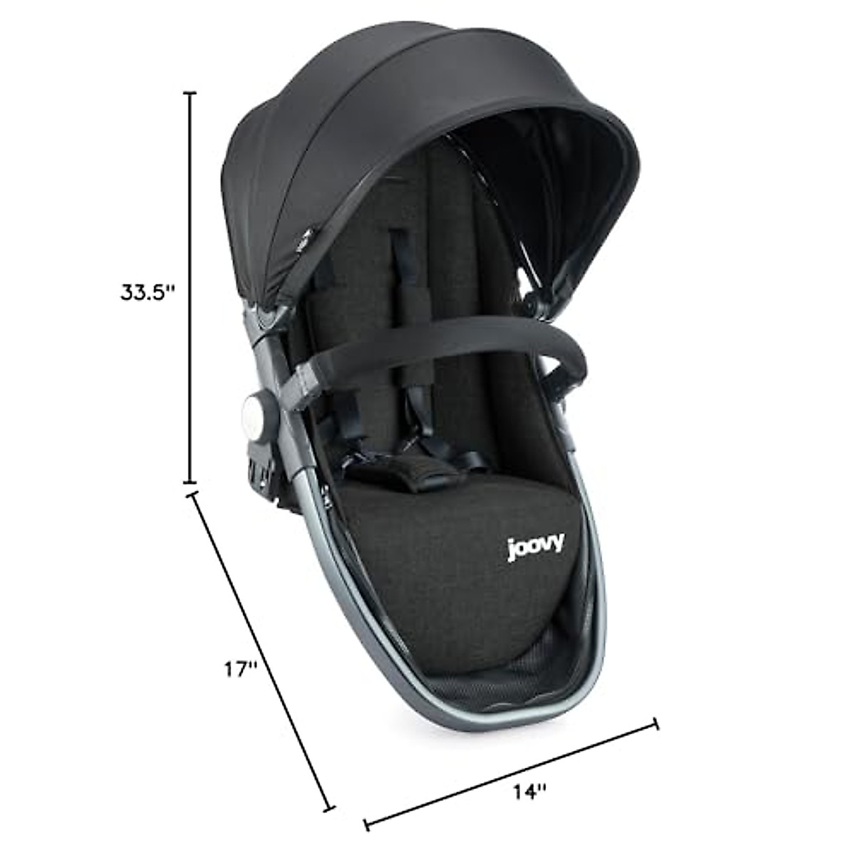 JOOVY Qool Second Seat, Black Melange