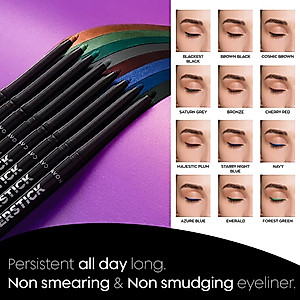 eldimer 3 PCS Set - Avon Glimmerstick Eyeliner - Blackest Black - Starry Night Blue - Emerald Green