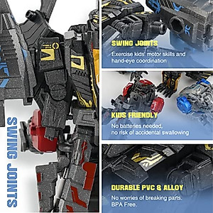 11 Shapes Dinosaur Transforming Robot Toys for Kids 6+, 4 Packs STEM Transformed Action Figure, 4-in-1 DinoRobot Alloy Model Toys, Birthday Gifts for Boys Girls Age 6 7 8 9 10+ Year Old